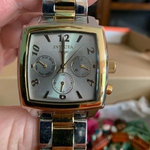Invicta Accessories | Watch 2 Tone Silver Gold Euc | Poshmark